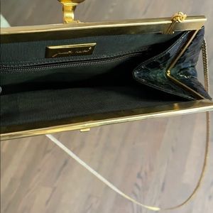 Judith Leiber | Bags | Judith Leiber Snakeskin Shoulder Clutch Bag ...